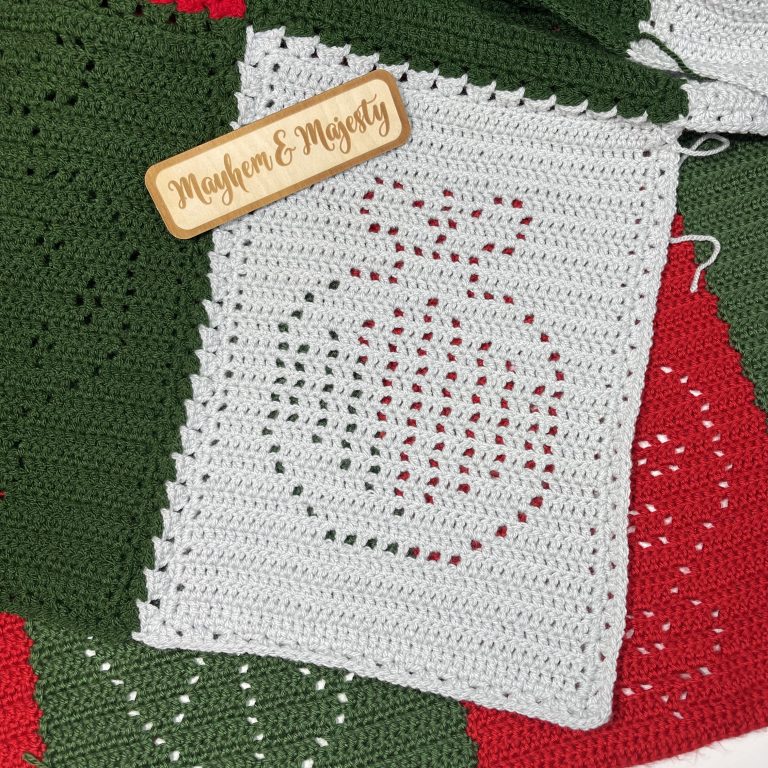 February Shawl – Free Crochet Pattern – Mayhem & Majesty