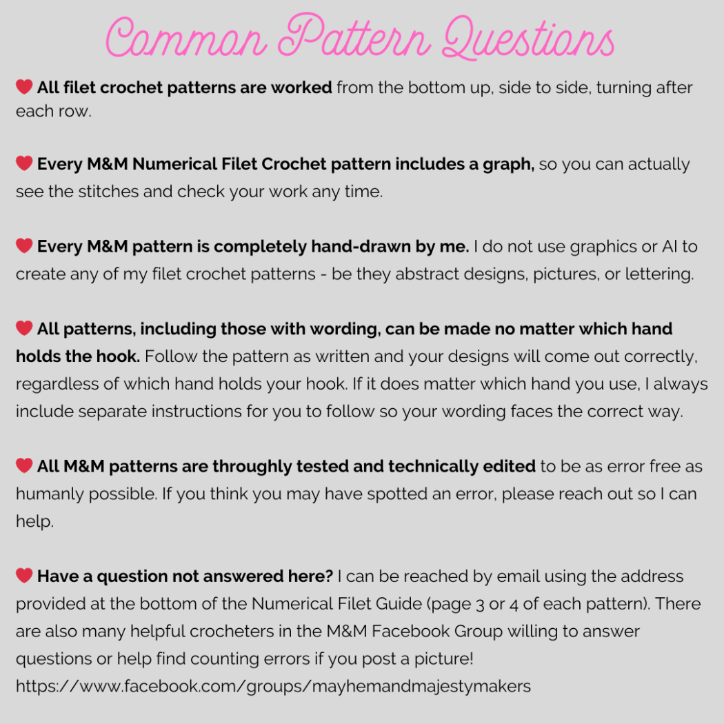 Filet Alphabet Letters, Numbers & Symbols Set – Mayhem & Majesty