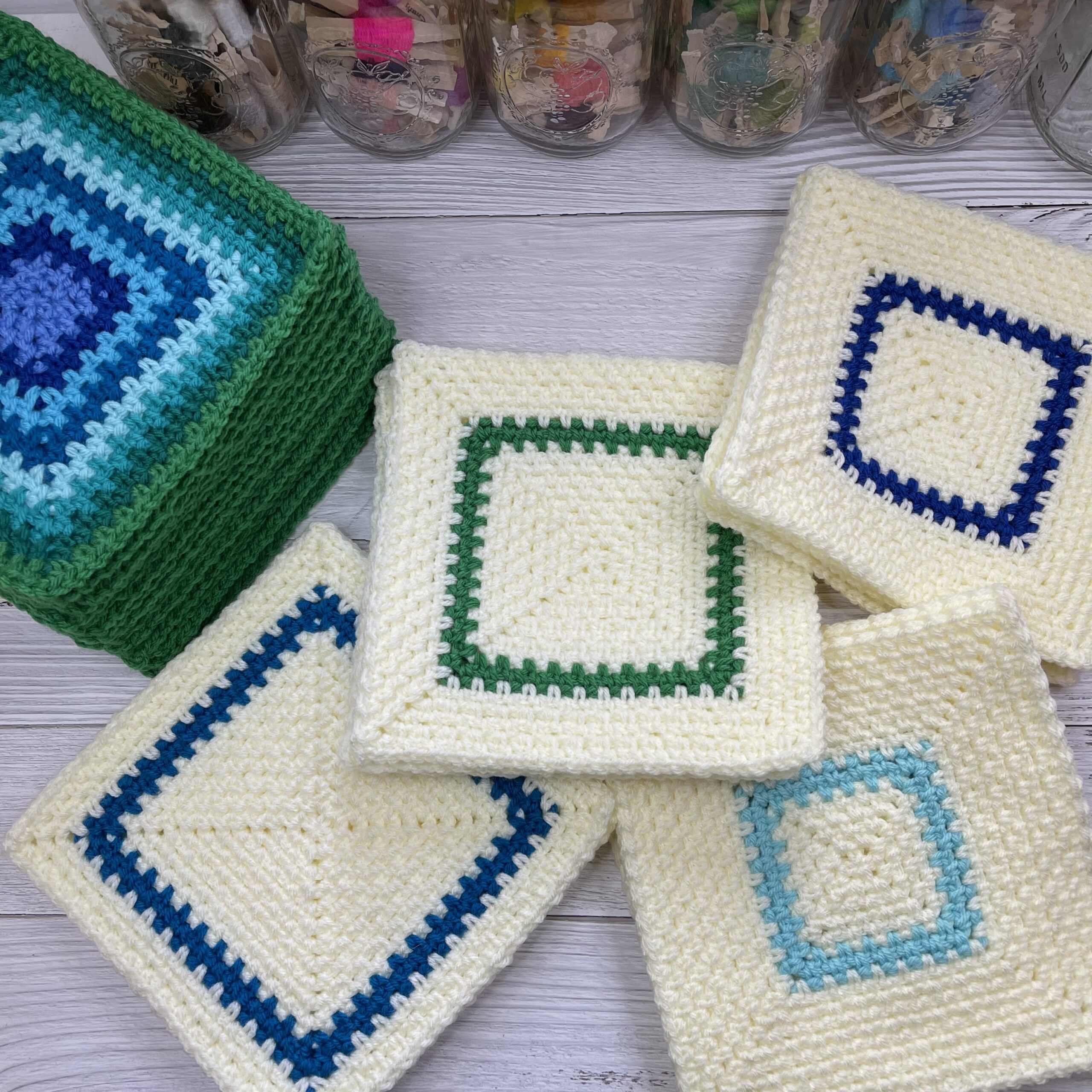 Continuous Join as You Go with Moss Stitch Squares - Video Tutorial ...